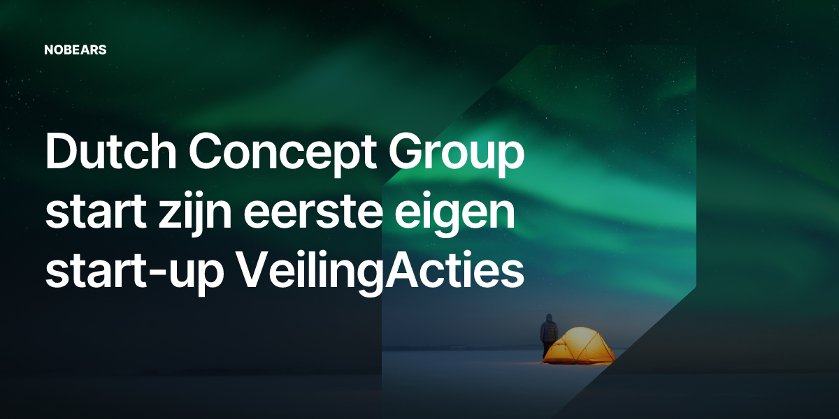 Dutch Concept Group start zijn eerste eigen start-up VeilingActies